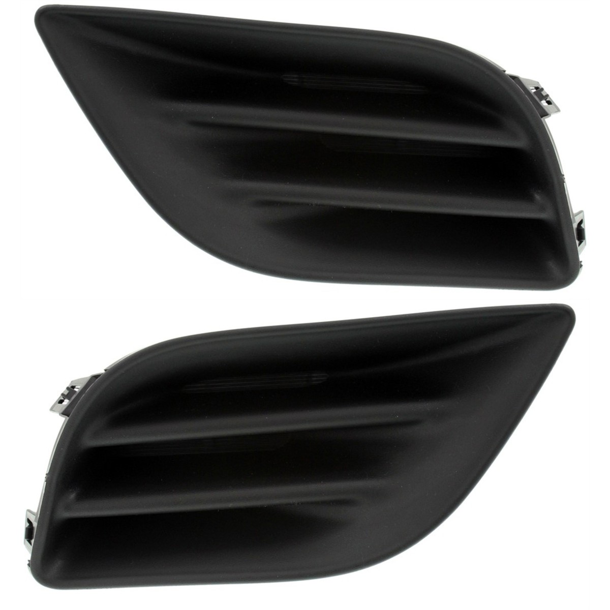 Pair Set of 2 Fog Light Covers Left-and-Right NI1039128, NI1038128 LH ...