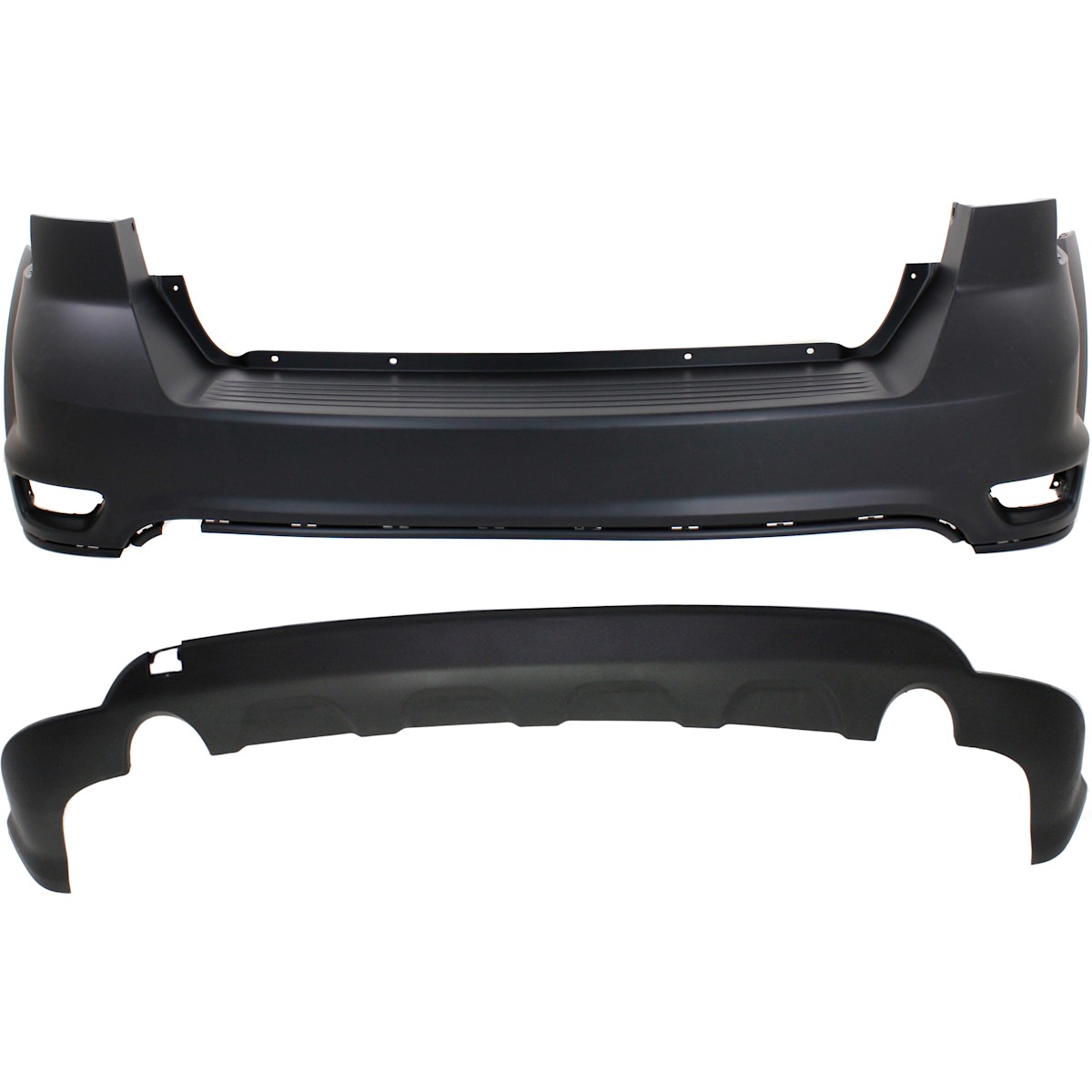 Bumper Cover Fascias Set of 2 Rear Upper 1TY37TZZAF, 68088787AB for ...