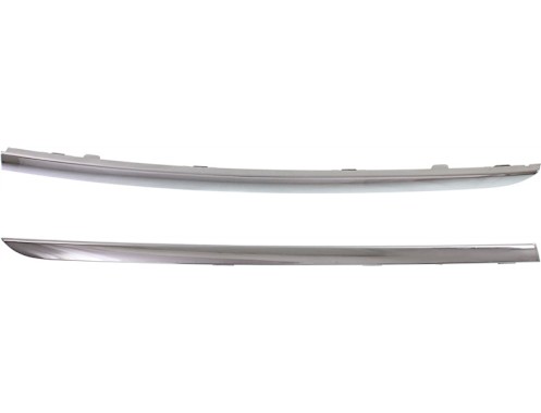 Pair Set of 2 Bumper Face Bar Trims Front Left-and-Right for 740 750 ...